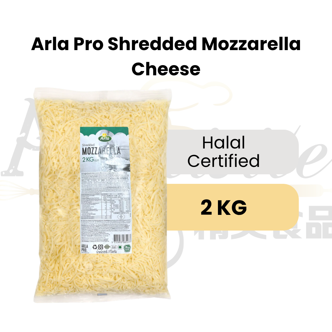 Arla Pro Shredded Mozzarella Cheese 2kg – Axquisite Pte Ltd