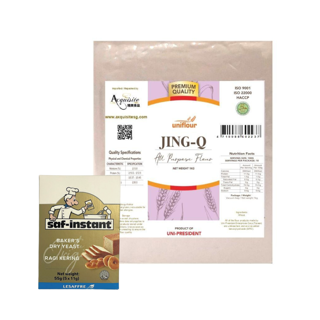 [PRE-ORDER BUNDLE DEAL] Uni-President Jing-Q All Purpose Flour 1kg x 5 ...