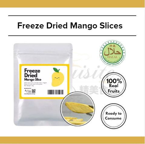 Freeze Dried Mango Slice 100% Organic, No sugar Added – Axquisite Pte Ltd